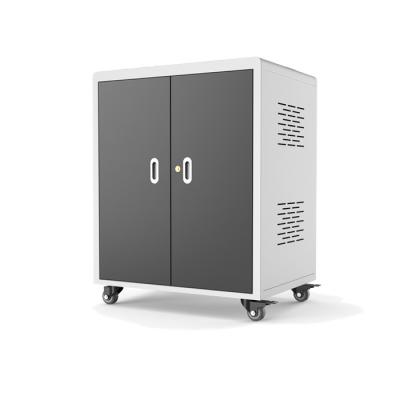 China 60Hz School Laptop Charging Cabinet 30 Ports AC Power - 550×510×950mm Galvanized Steel Construction for sale