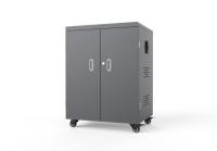China 54-Slot USB Charging Cabinet with 8S Security Protection System - 740×500×1105mm Mobile Cart for Schools for sale