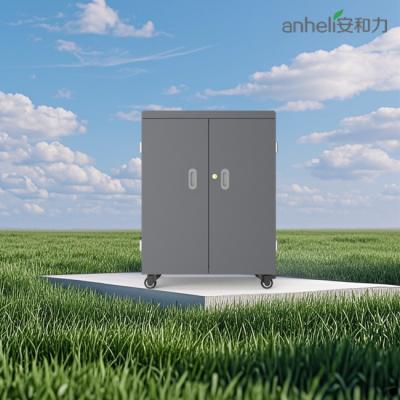 China 54 Port Tablet Charging Cart with Wheels 740x500x1105mm 100-250V for sale