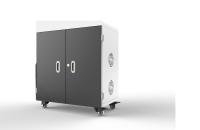 China USB Tablet Charging Trolley 36 Ports Galvanized Sheet Smart Charging Cart 100-250V for sale