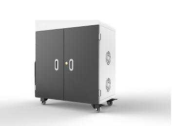 China USB Tablet Charging Trolley 36 Ports Galvanized Sheet Smart Charging Cart 100-250V for sale