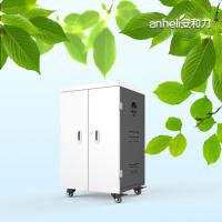 China 42-Port Tablet Charging Cabinet with AC Power Sockets - 550×510×950mm Storage Cart for Schools and Offices for sale