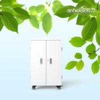 China 42-Port Tablet Charging Cabinet with AC Power Sockets - 550×510×950mm Storage Cart for Schools and Offices for sale
