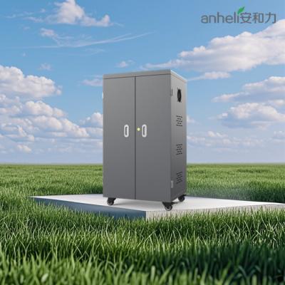 China AHL-E64 64 Ports USB Charging Cabinet with 8S Security System - 670×500×1320mm Mobile Cart for sale