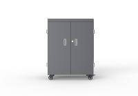 China 54 Ports USB Tablet Storage Cabinet Smart Charging Cart for sale