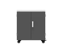 China New Version 36 USB Ports Charging Cart USB Type Tablets Charging Trolley for sale