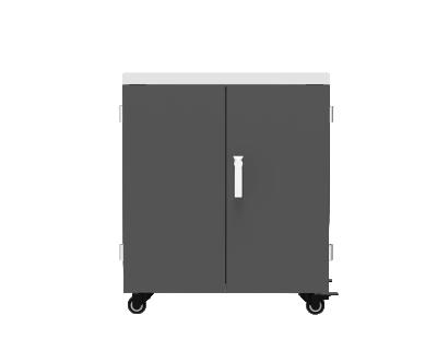 China New Version 36 USB Ports Charging Cart USB Type Tablets Charging Trolley for sale