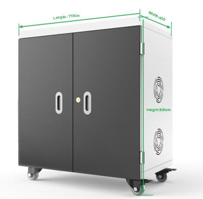 China AHL-E36 36-Slot Tablet Charging Cabinet 710x430x820mm with USB Ports CE FCC Certified for Schools for sale