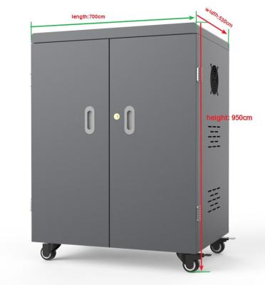 China AHL-E54 USB Tablet Charging Cabinet for 54 Units with 5V 2A Output and 740×500×1105mm Dimensions for sale