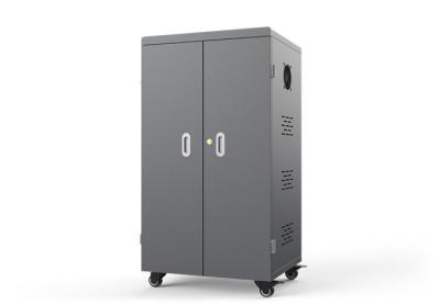 China 64-Port Security Tablet Charging Cart with 8S Protection System - 670×500×1320mm Dimensions, 100-250V Input for sale
