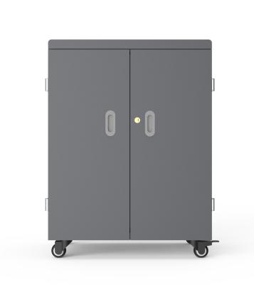 China Anheli AHL-E54 54-Unit Tablet Charging Cart with 2.4A USB Charging and Cooling Fans for iPad Android Devices for sale