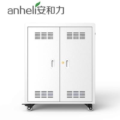 China 30 Ports AC Laptop Charging Cabinet with Galvanized Sheet Construction - 720×530×940mm, 70kg Capacity for sale