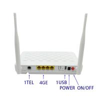 China ZTE F660 V8.0 GPON ONU 1GE 3FE 1TEL USB WiFi FTTH Optical Network Terminal for sale