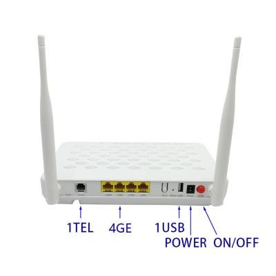 China ZTE F660 V8.0 GPON ONU 1GE 3FE 1TEL USB WiFi FTTH Optical Network Terminal for sale