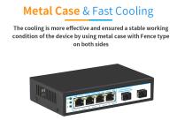 China 8 Port Gigabit Managed PoE+ Switch 150W 802.3af/at 48V Network Switch for sale