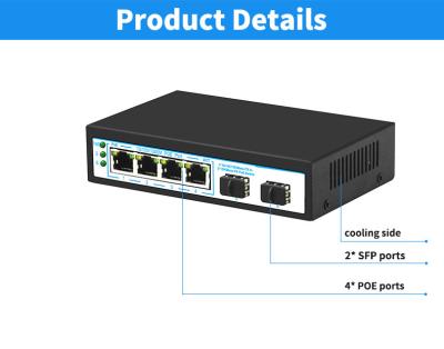 China 8 Port Gigabit Managed PoE+ Switch 150W 802.3af/at 48V Network Switch for sale