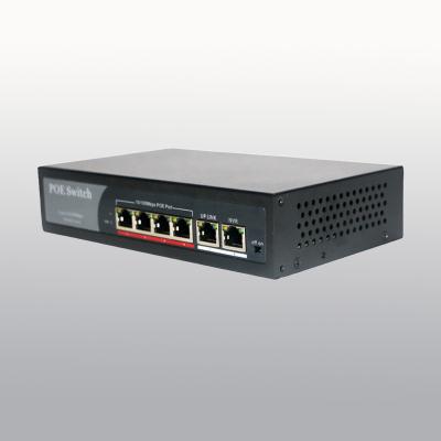 China 4EP+2E Series 100M POE Switch 4x10/100Mbps POE Ports 250m Distance VLAN for sale