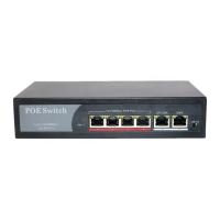 China 4EP+2E Series 100Mbps PoE Switch 4 PoE Ports 2 Uplink Ports 250m Distance for sale