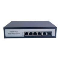 China 60W 4 Port Gigabit PoE Switch with 2 SFP Slots 1000M Long Distance 250m for sale