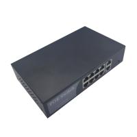 China 10 Port PoE Switch 8 PoE 100Mbps 120W Metal Case with Broadcast Storm Control for sale