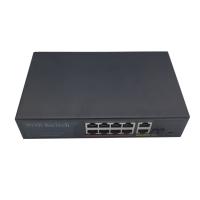 China 8 Ports 1000m PoE Switch fanless cooling With 2 Reverse PoE Switch for sale