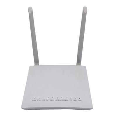 China FTTH GPON ONU ONT 1GE 3FE 1TEL Ports 2.4G WiFi XPON EPON Optical Network Terminal for sale