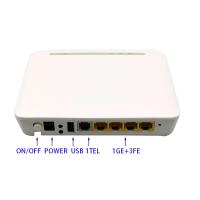 China GPON ONU ONT 1GE 3FE 1TEL Dual Band WiFi Router FTTH 2.488Gbps Downlink for sale