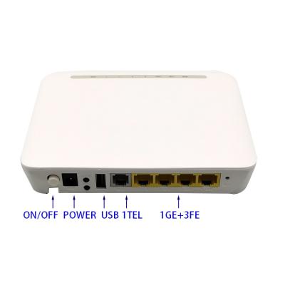 China GPON ONU ONT 1GE 3FE 1TEL Dual Band WiFi Router FTTH 2.488Gbps Downlink for sale
