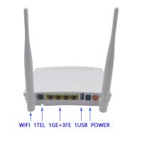 China ZTE HG130Z XPON ONT Modem 1GE 3FE WiFi English Firmware GPON EPON ONU for sale