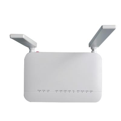 China WiFi 6 ONU GPON XPON 4GE 1POTS USB3.0 Dual Band 2.4G 5G Fiber Optic Modem Router 1.25Gbps Uplink for sale