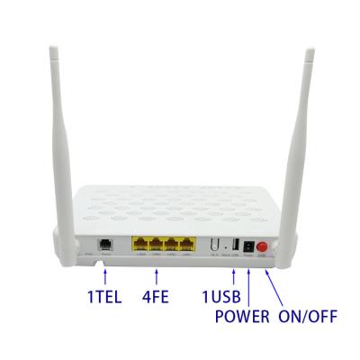 China ZTE ZXHN F609 GPON ONU 4GE 1VOIP WiFi 2.4G Optical Network Unit 1.5A for sale