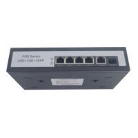 China Full Gigabit 1 Optical 5 Electric PoE Fiber Switch 4 PoE Ports 30W for sale