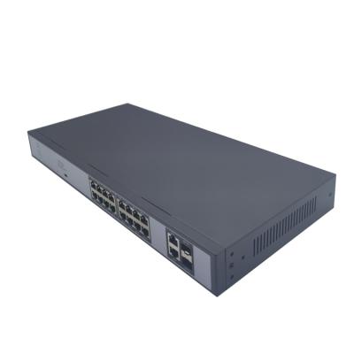China 16 Port 100M PoE Switch with 2 1000M Uplink and 1 SFP Slot Managed for sale