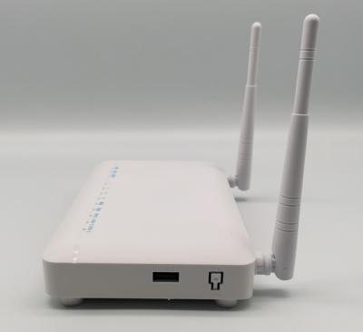 China FTTH GPON ONU WiFi 6 Router 4GE 1POTS Dual Band 2.4G 5G Fiber Optic Modem 1.25Gbps 2.5Gbps for sale