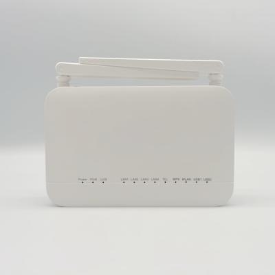 China GPON ONU ONT 4GE 1POTS Dual Band WiFi6 5dbi F6610 2.4G 5G for sale