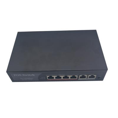 China HK-4F 4 Port 100m PoE Switch with 2 100m Uplink Ports 30W IEEE 802.3af at for sale