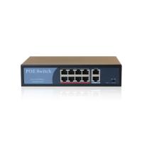 China HK-8F 8 Port 100M PoE Switch with 2 Uplink Ports 30W IEEE802.3af/at for sale