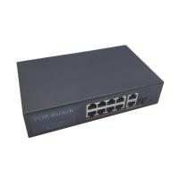 China 8 Port Gigabit PoE Switch with 2 Uplink and 1 SFP Slot 250m Transmission for sale