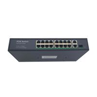 China HK-16F 16 Port PoE Switch 100M with 2 Gigabit Uplink and 1 SFP Slot 30W for sale