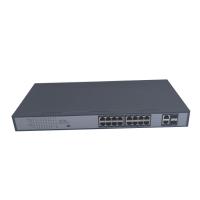 China HK-16G 16 Port Gigabit PoE Switch with 2 SFP Uplink 250W 30W per Port for sale