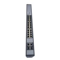 China 24 Port Gigabit PoE Switch with 2 SFP Uplink 250W 30W per Port for sale
