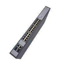 China 24 Port Gigabit PoE Switch with 2 SFP Uplink 250W 30W per Port for sale