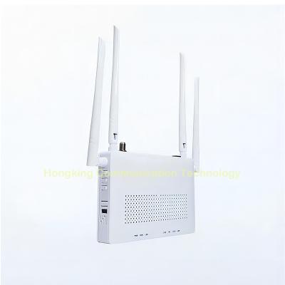 China GPON EPON CATV ONU 4GE USB3.0 Dual Band WiFi 2.4G 5G XPON ONT 12V for sale