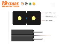 China 30-Year Warranty Outdoor FTTH Fiber Optic Drop Cable with -40°C to +70°C Temperature Range and LSZH Sheath for sale