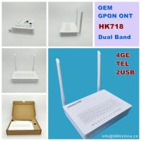 China HUAWEI HK718 GPON ONT with 4GE Ports, Dual-Band WiFi, and Telephone Support for FTTH Networks for sale