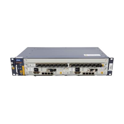 China ZTE ZXA10 C320 OLT Chassis with 16 GPON Ports, Dual DC Control Boards, and 2U 19-Inch Rack Design for sale