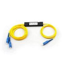 China 1x2 FBT Fiber Optic Splitter Coupler with 5/95 to 50/50 Ratios for 1310/1490/1550nm Networks for sale