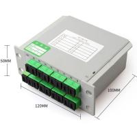China Box Type 1x16 Fiber Optic PLC Splitter SC APC -40°C to +85°C Temperature Range 1260-1620nm Wavelength for sale