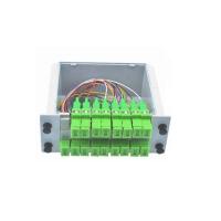 China Box Type 1x16 Fiber Optic PLC Splitter SC APC -40°C to +85°C Temperature Range 1260-1620nm Wavelength for sale