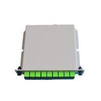 China 1×8 SC APC Cassette Fiber Optic PLC Splitter with 1260-1620nm Wavelength and -40°C to +85°C Operating Range for sale